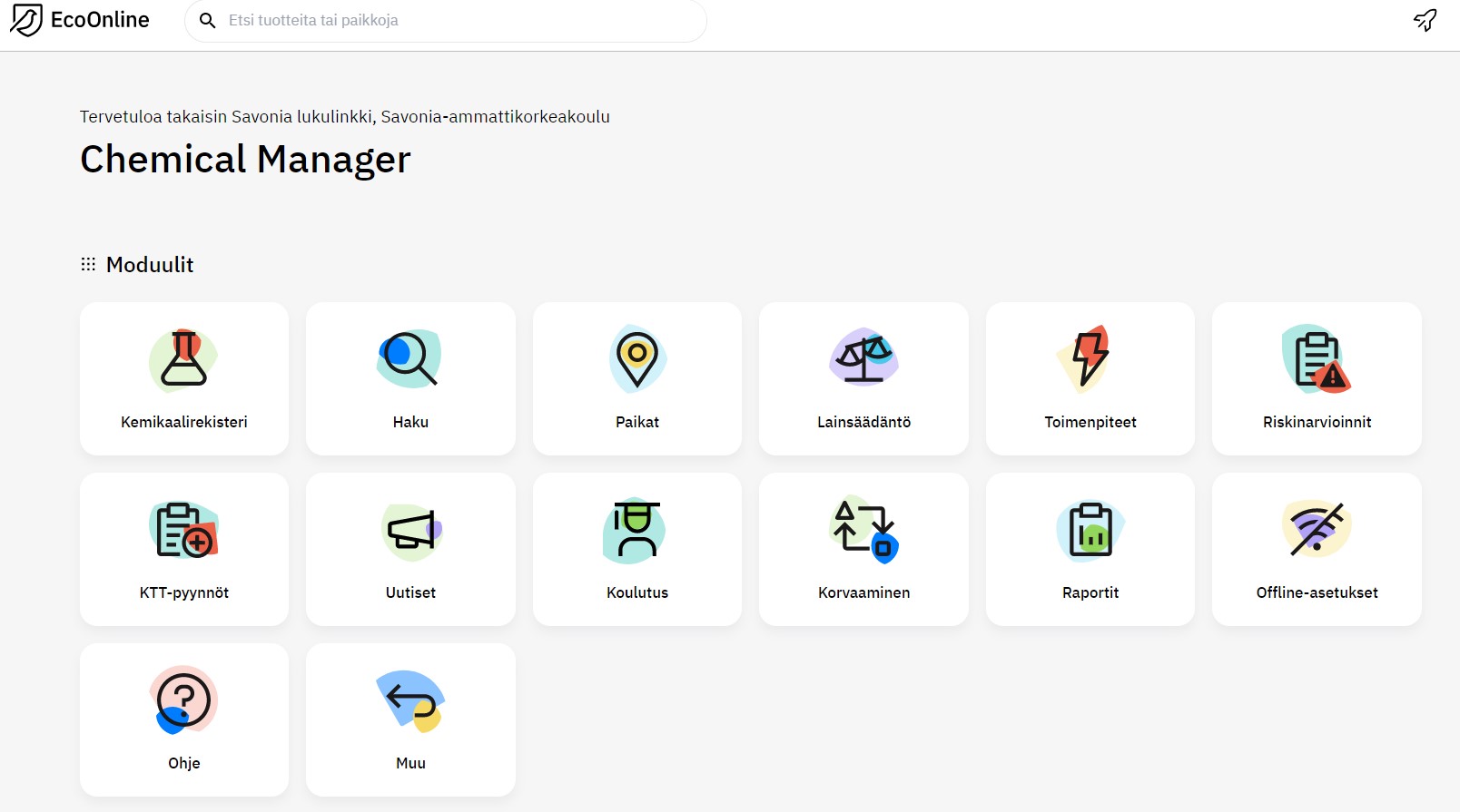 Tähtäimessä kemikaalien turvallinen ja hallittu käyttö – Case Savonia ...